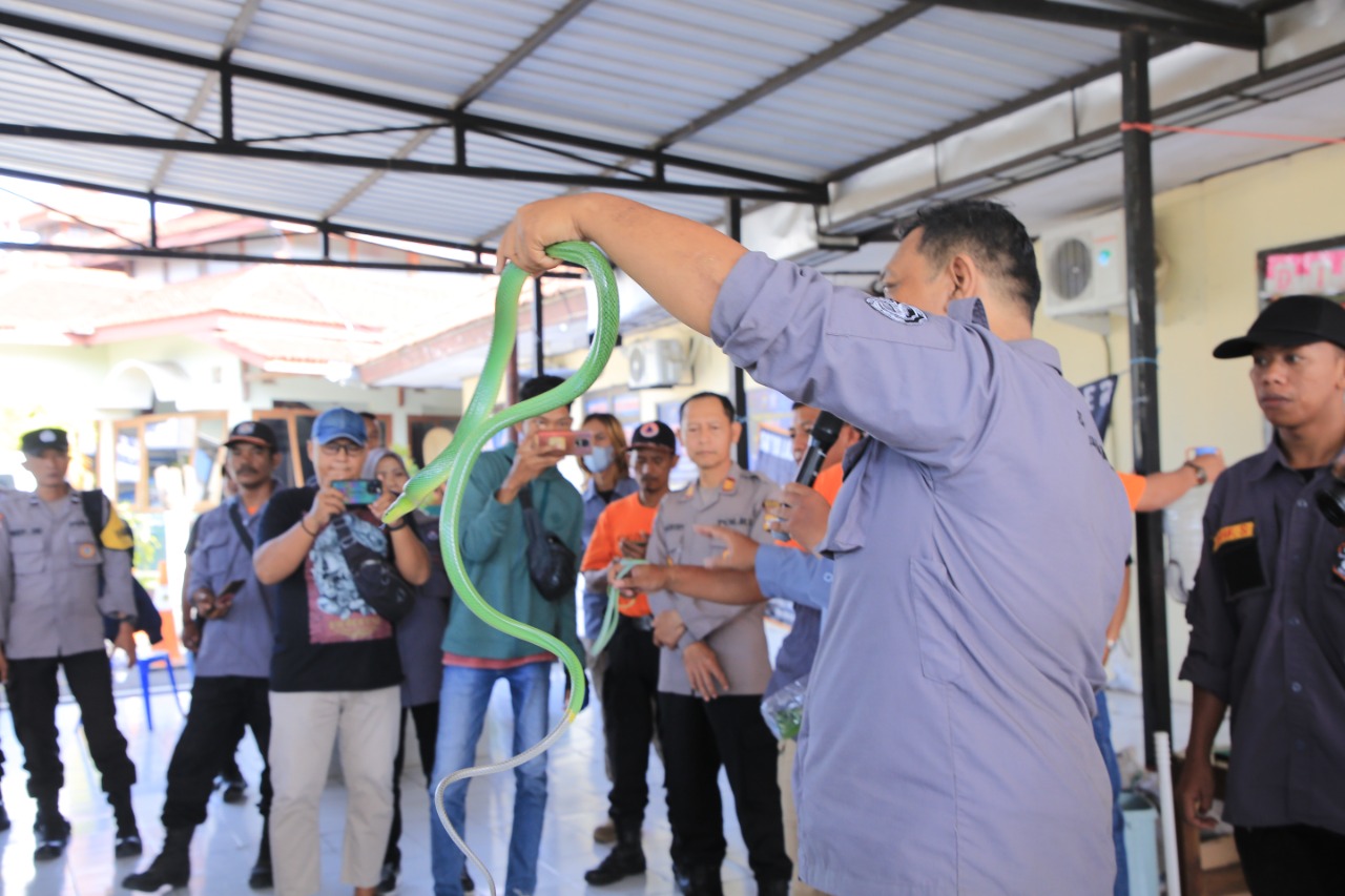 Polres Madiun Gandeng Komunitas Penyelamat Ular Adakan Pelatihan Snake ...