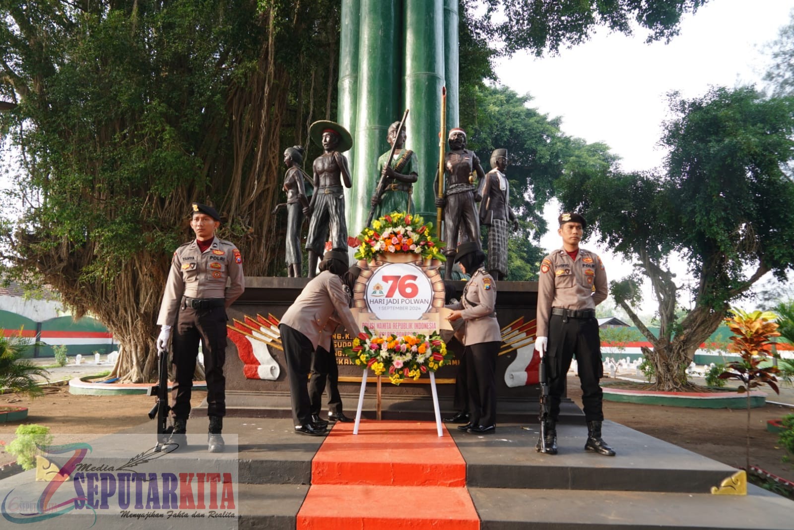 Peringati Hari Jadi Ke-76 Polwan Polres Ponorogo Gelar Ziarah Ke Makam Pahlawan - Media Seputar Kita