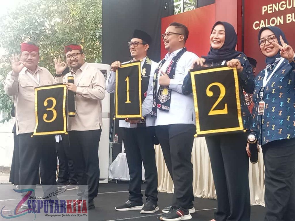 Tiga Paslon Bupati dan Wakil Bupati Nganjuk Resmi Mendapat Nomor Urut Dalam Pilkada 2024 - Media ...